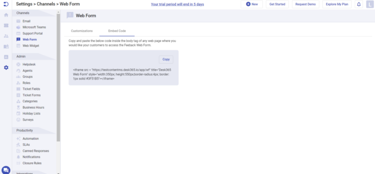 Desk365 - What are Advanced Web Forms?