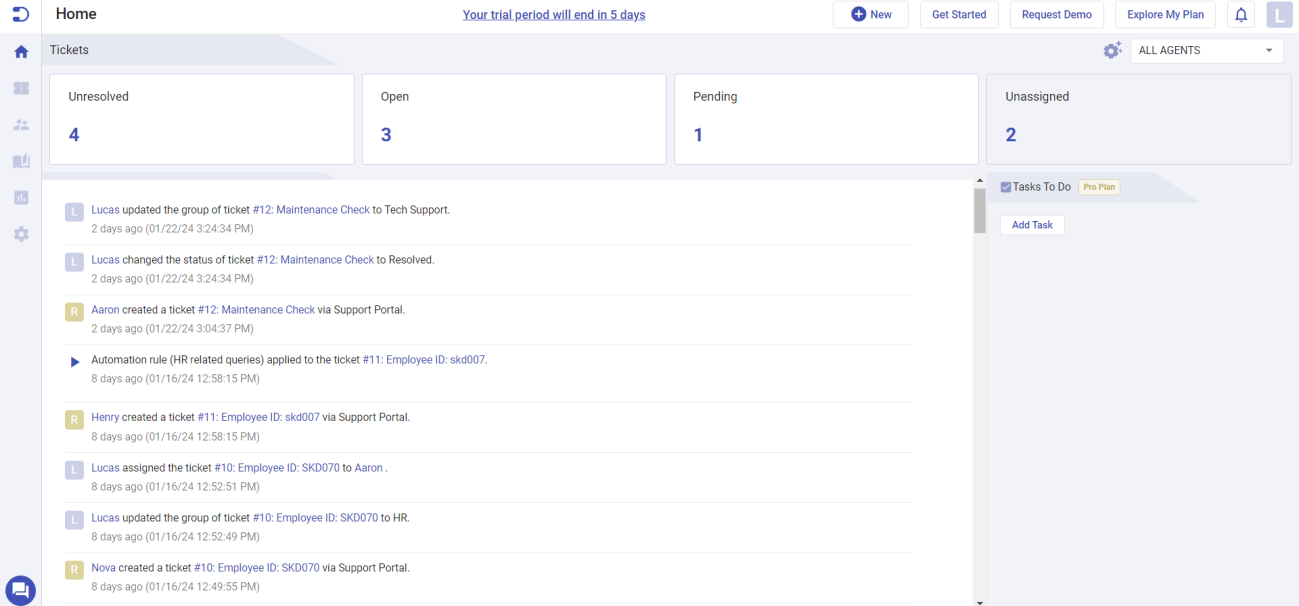 Desk365 - What is Agent Activity?