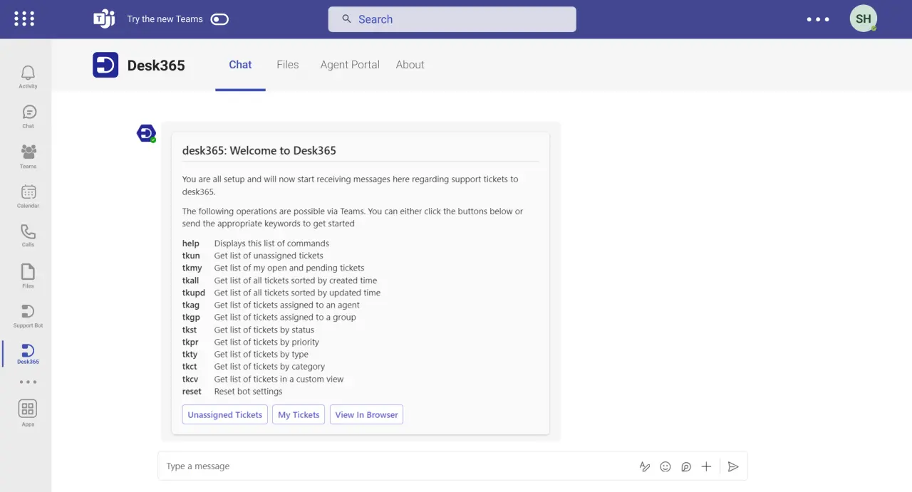Microsoft Teams Ticketing System | Desk365