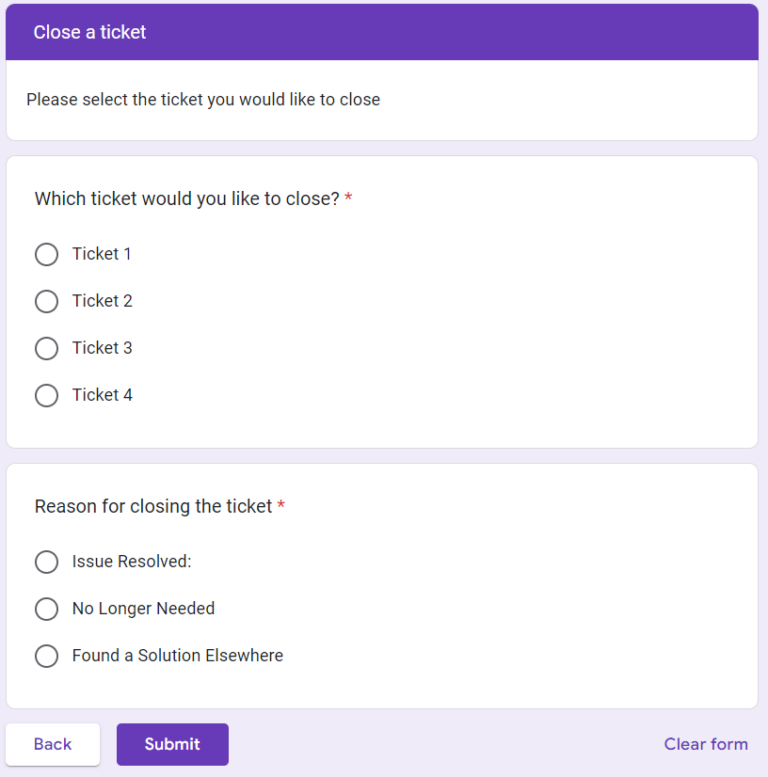How to Create a Ticketing System Using Google Forms