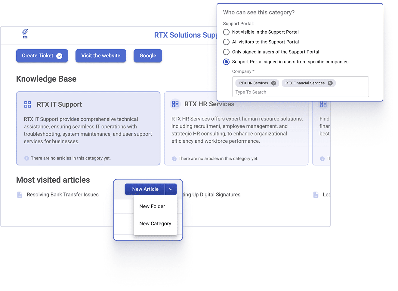 Knowledge base software | Desk365